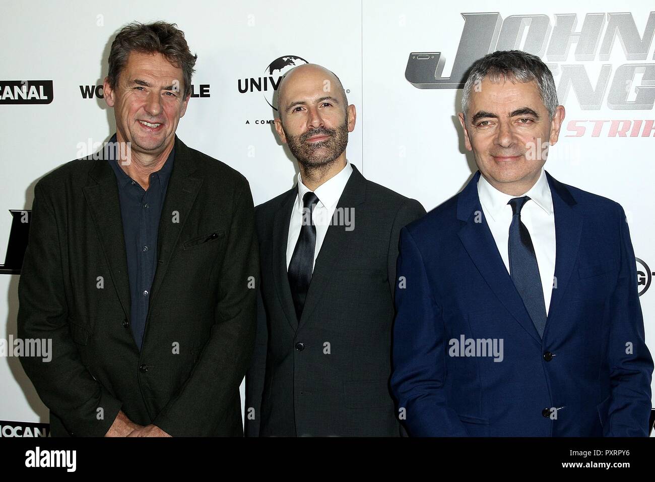 New York, NY, USA. 23rd Oct, 2018. Tim Bevan, David Kerr, Rowan ...