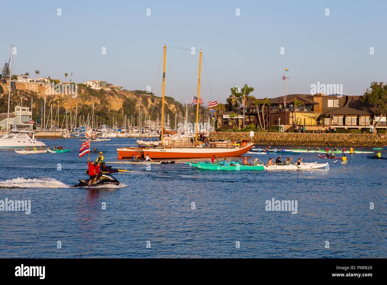 Hawaiian voyaging canoes hi-res stock photography and images - Alamy