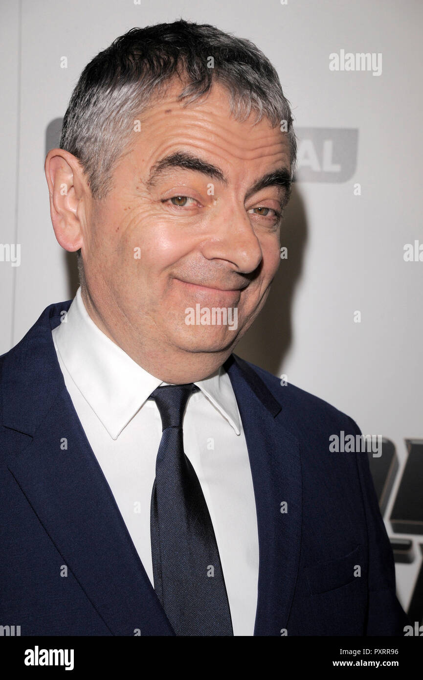New York, USA. 23rd October, 2018. Actor Rowan Atkinson attends the ...