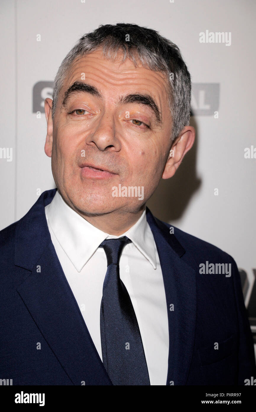 New York, USA. 23rd October, 2018. Actor Rowan Atkinson attends the ...