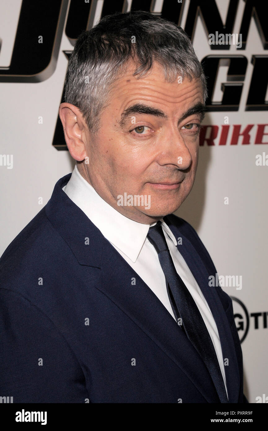 New York, USA. 23rd October, 2018. Actor Rowan Atkinson attends the ...