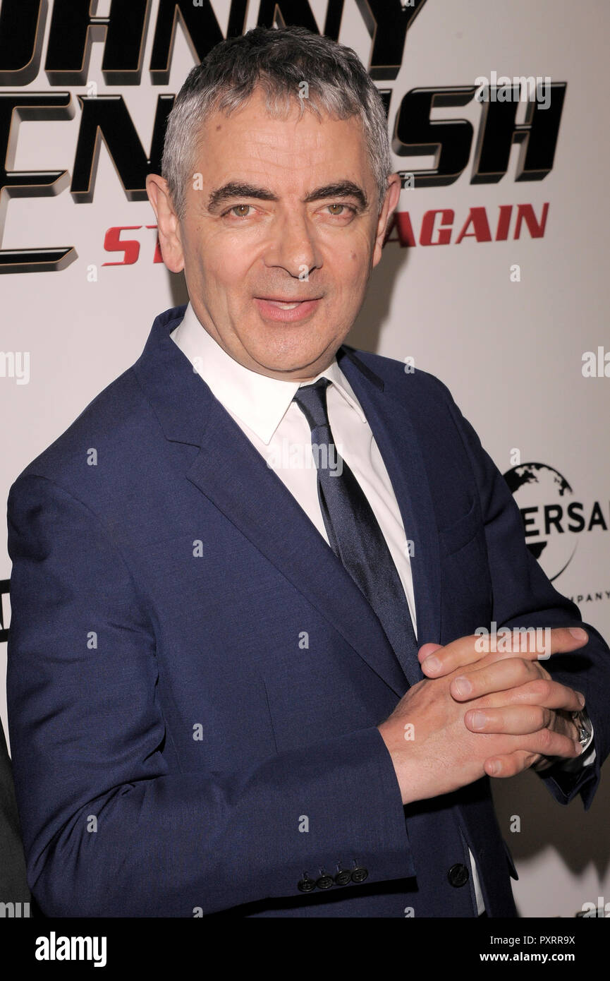 New York, USA. 23rd October, 2018. Actor Rowan Atkinson attends the ...