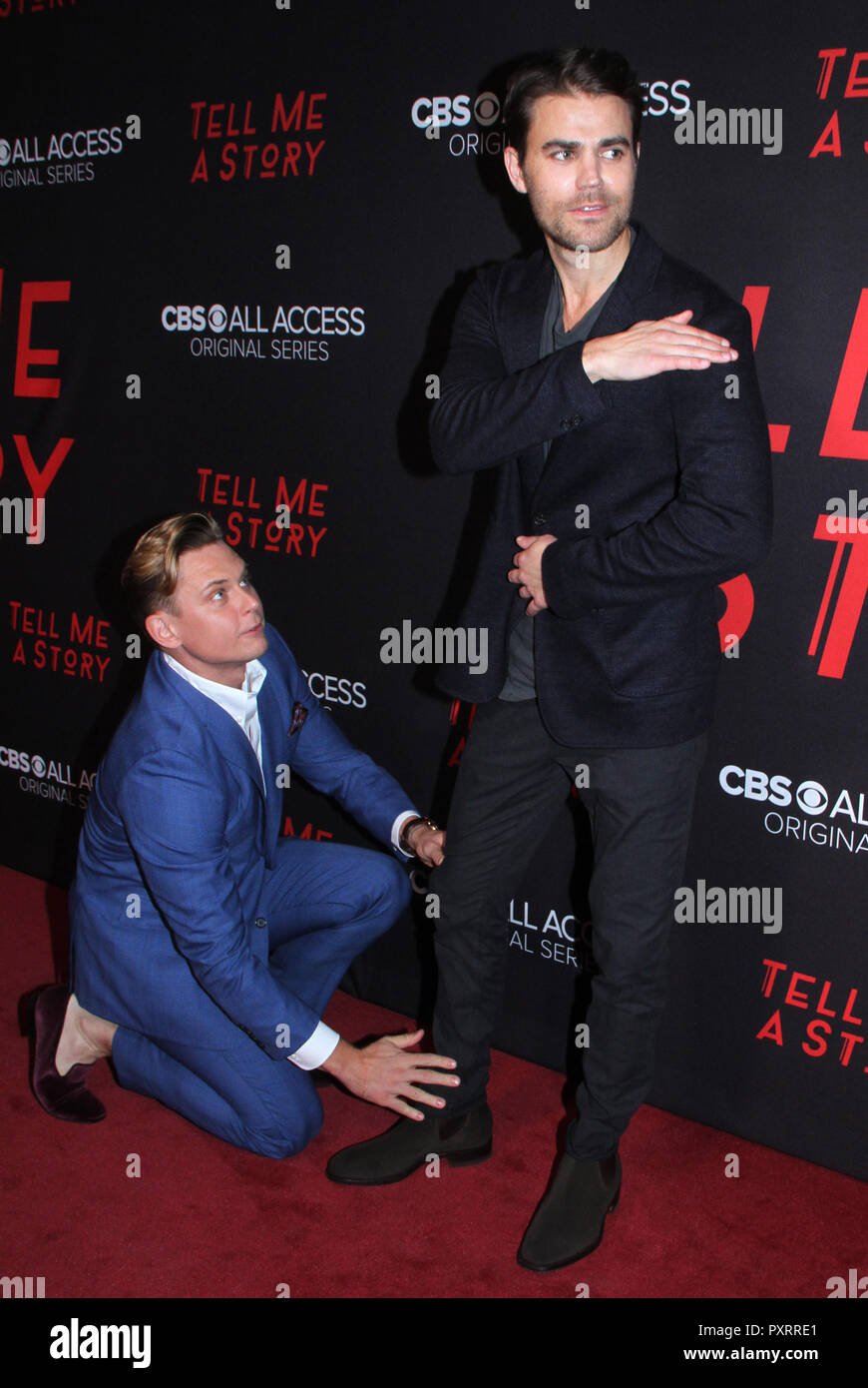 New York, NY, USA. 23rd Oct, 2018. Billy Magnussen, Paul Wesley at CBS ...