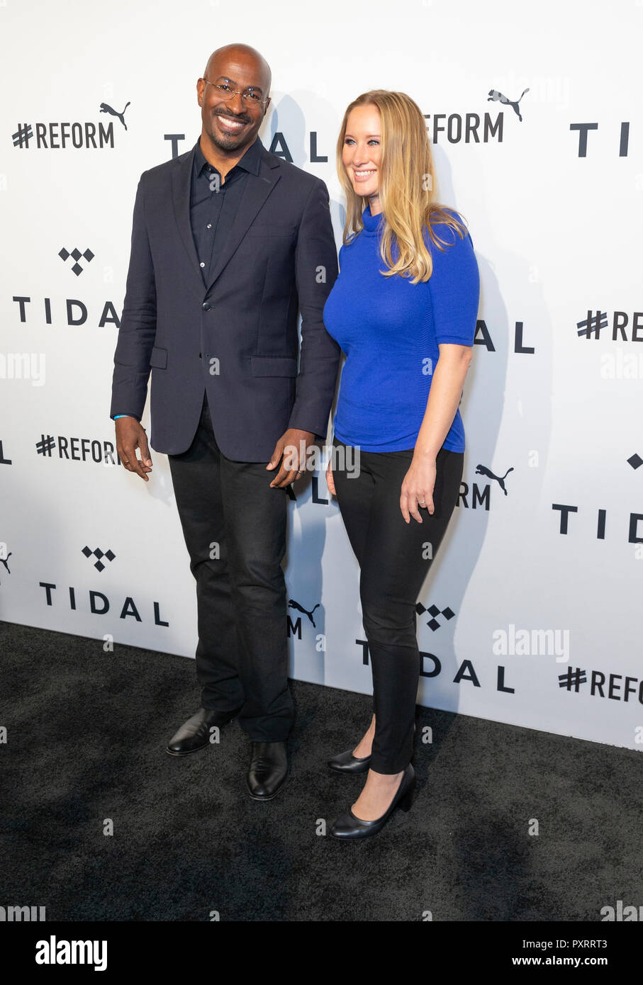 New York, USA. 23rd October, 2018. Van Jones and Jessica Jackson Sloan ...