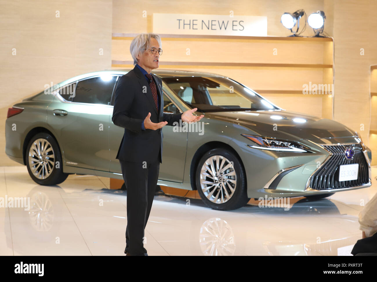 Tokyo, Japan. 24th Oct, 2018. Japanese automobile giant Toyota Motor's ...