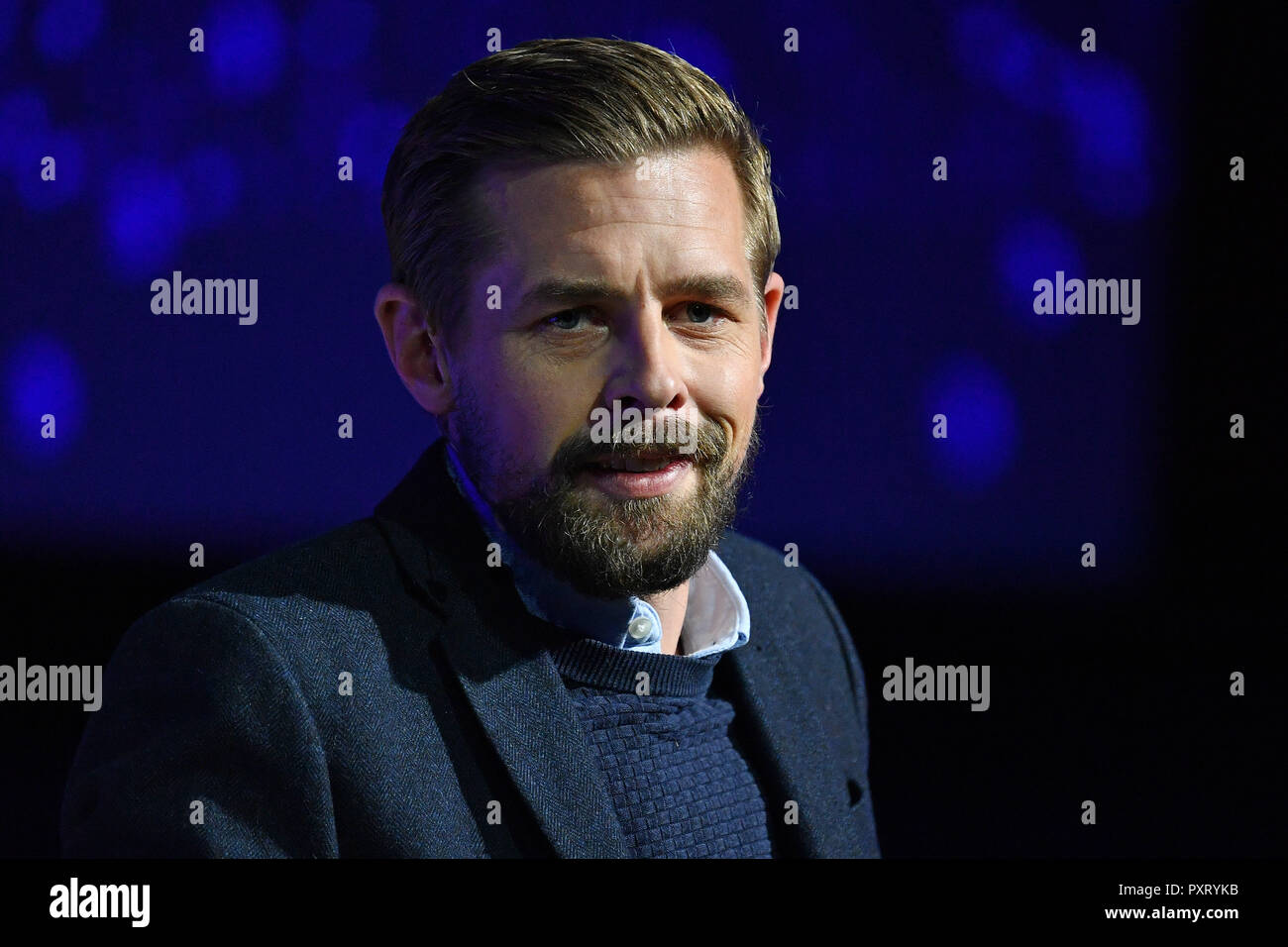 Munich, Deutschland. 24th Oct, 2018. Klaas HEUFER UMLAUF, (presenter ...