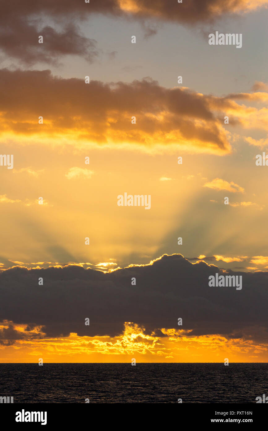 Sunrise near Punta Colorado, San Jose Island, Baja California Sur ...