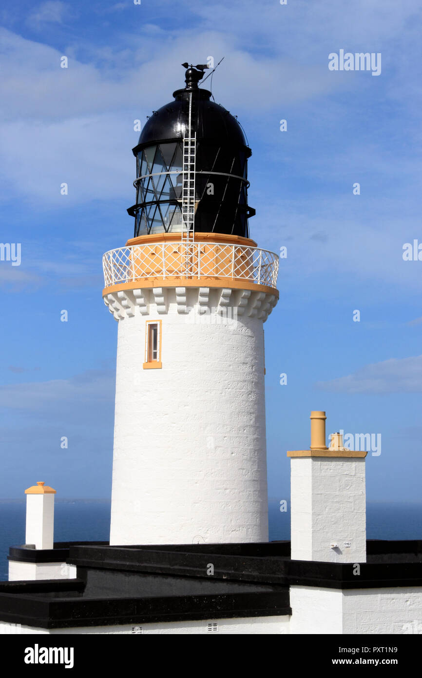 Dunnet Head Lighthouse, Scottish Highlands, Scotland, UK Stock Photo ...