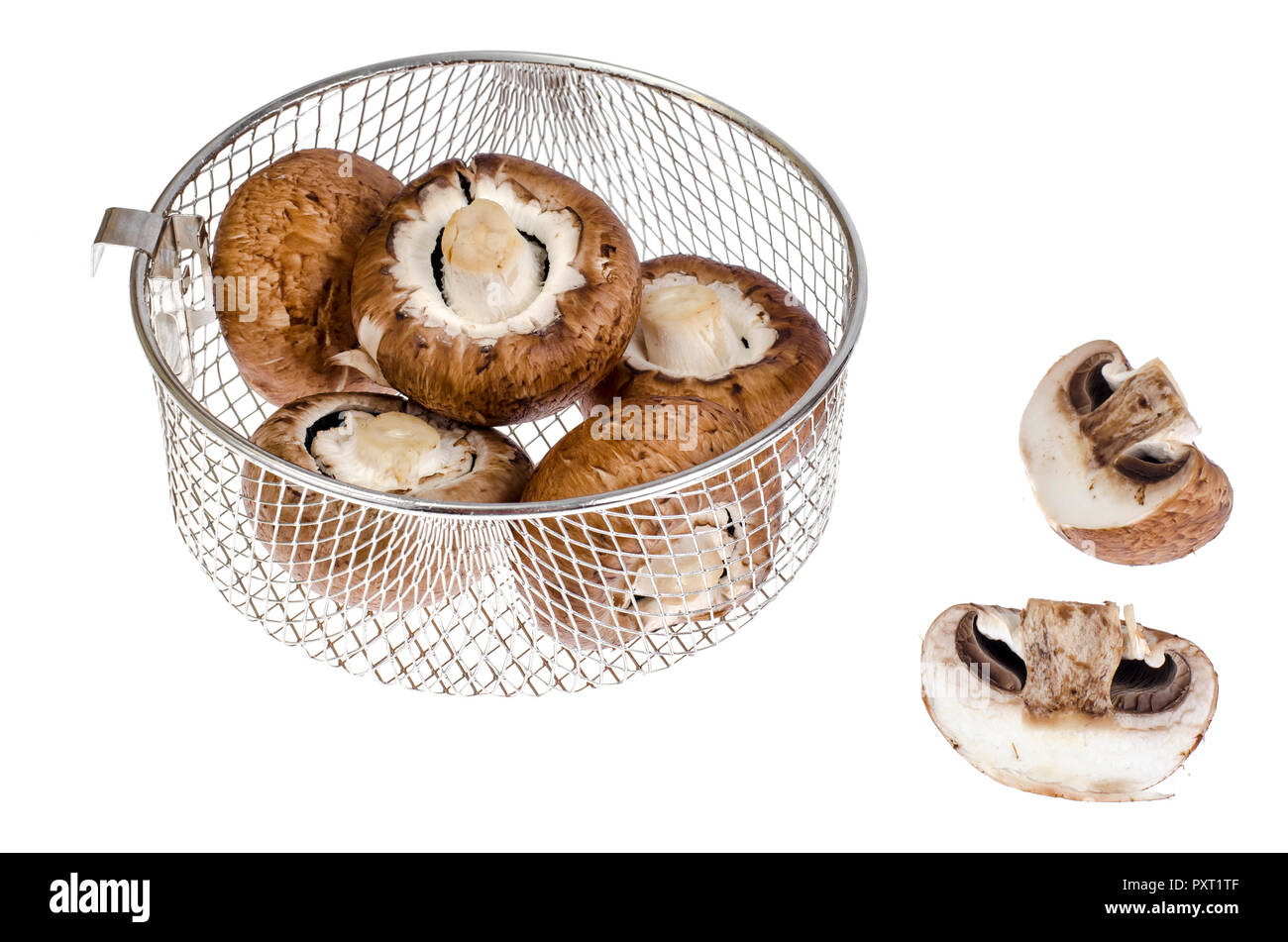 Royal mushrooms champignon whole Cut Out Stock Images & Pictures - Alamy