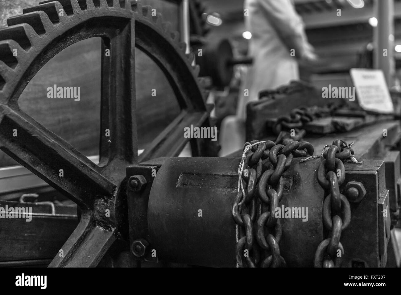 Old machinery in museum Stock Photo - Alamy