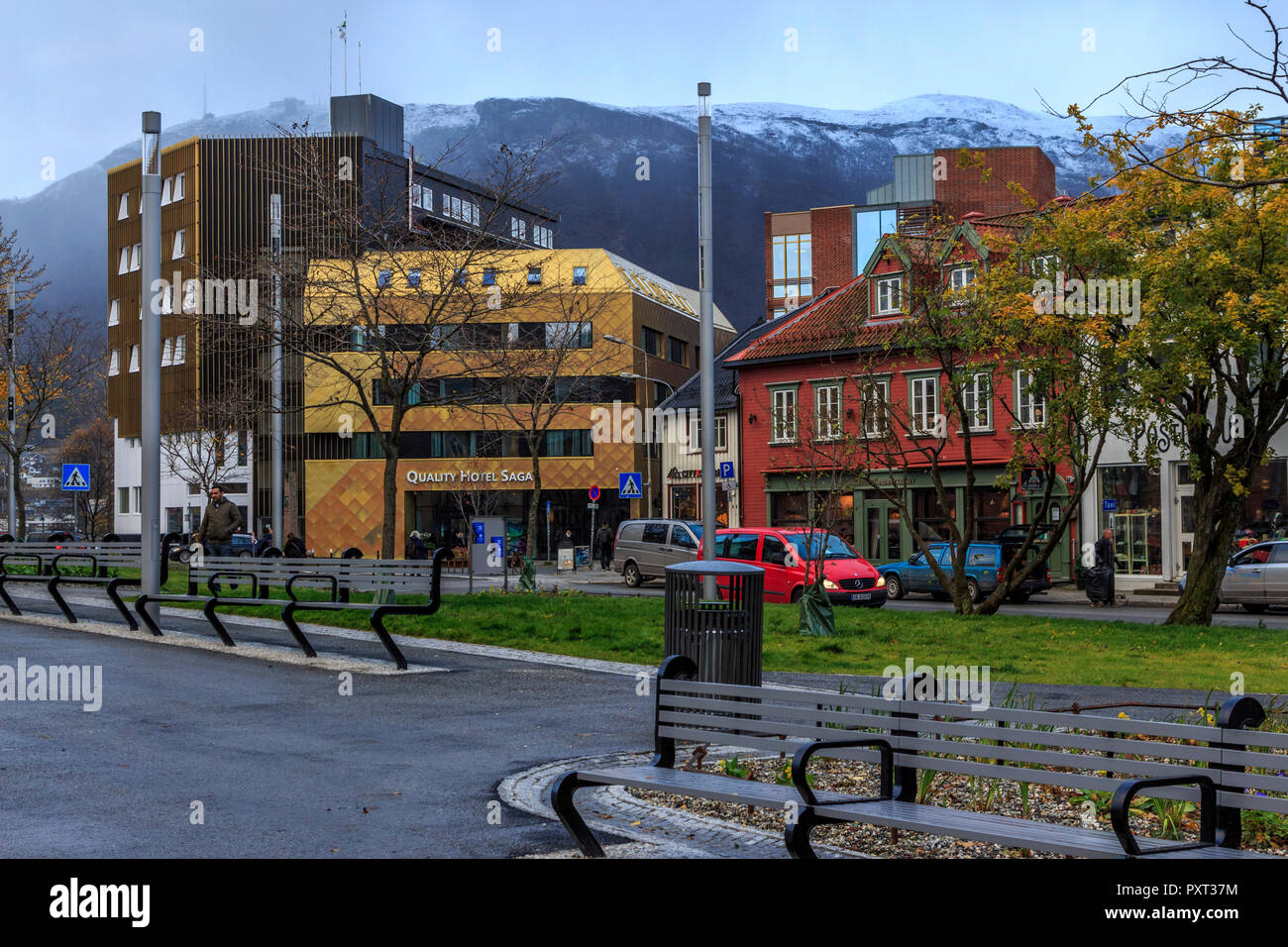 autumn into winter scenic landscape images in the city of tromso ...
