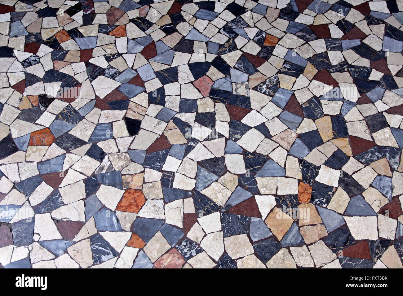 Terrazzo marble mosaic tiles from medieval Rome Stock Photo - Alamy