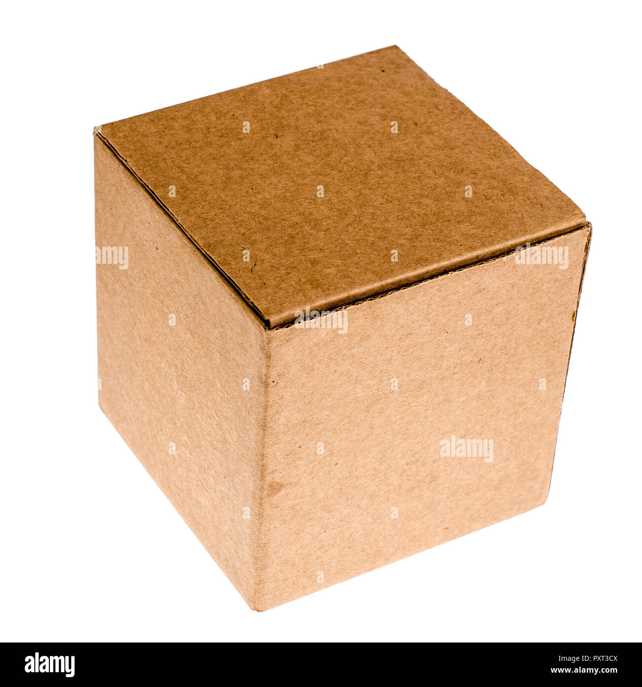Small cardboard box isolated on white background. Studio Photo Stock ...