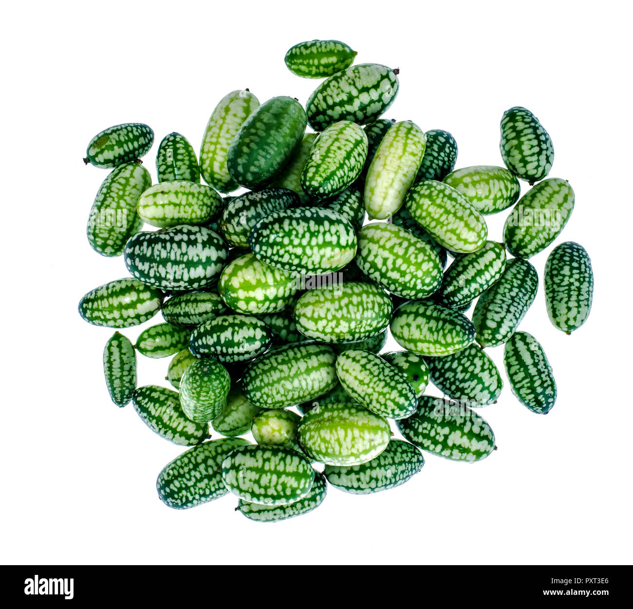 Fruits of Melothria, vegetarian food. Studio Photo Stock Photo - Alamy