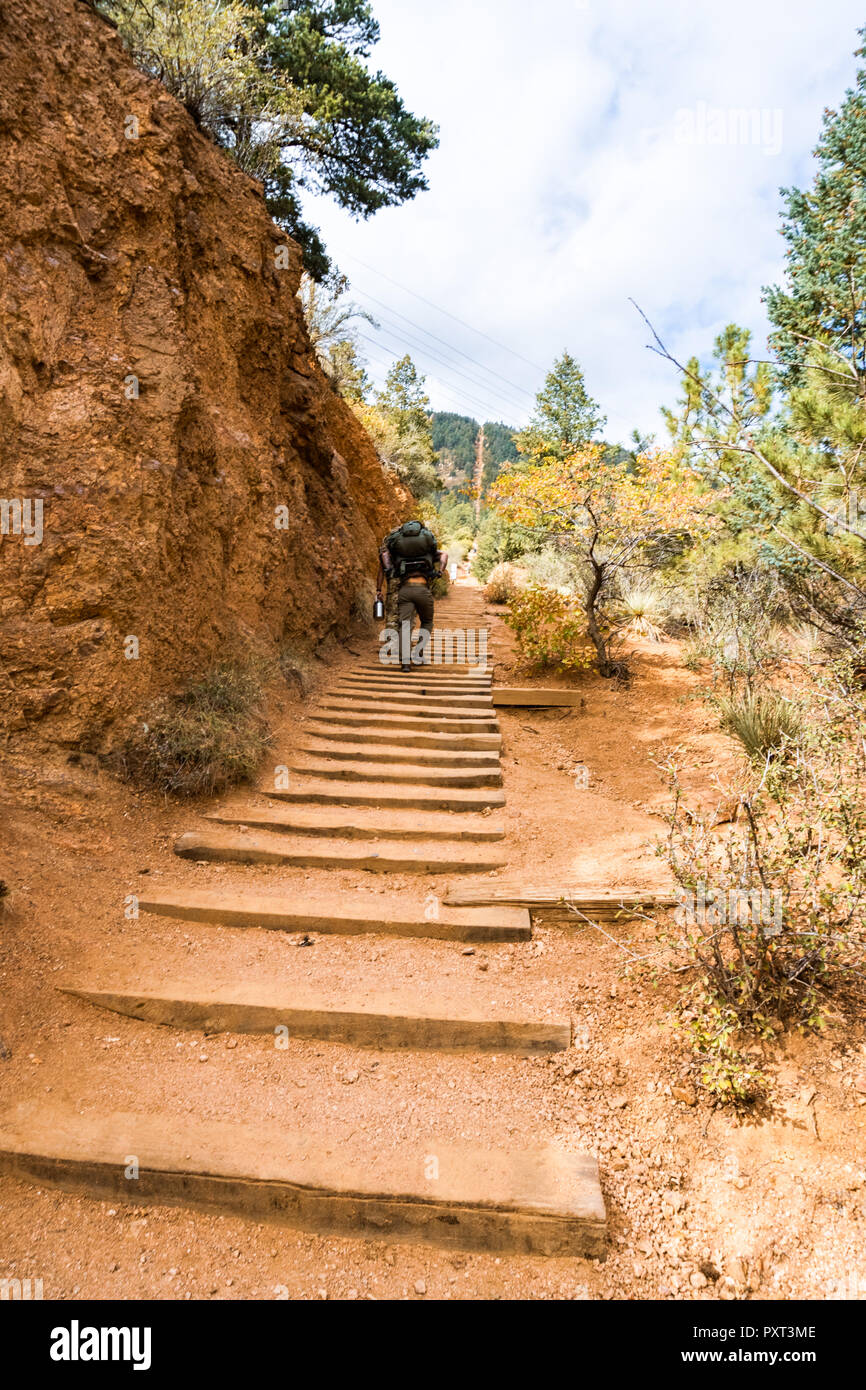 Extreme nature trail with steep mountain incline for advance hikers ...