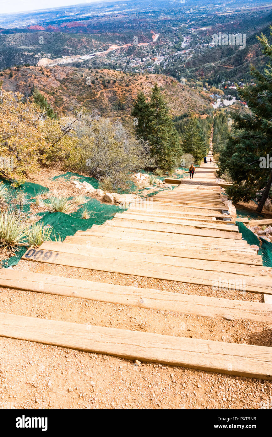 Extreme nature trail with steep mountain incline for advance hikers ...
