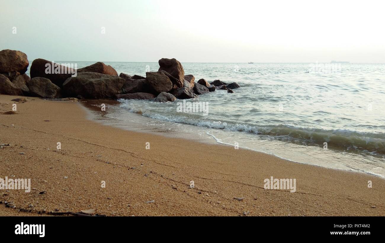 the stone beach Stock Photo - Alamy
