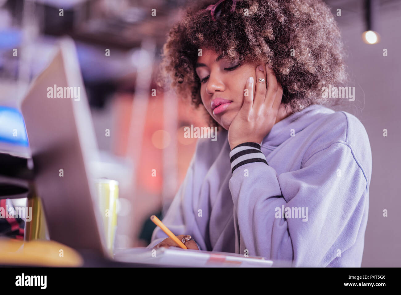 Ethnic girl staring hi-res stock photography and images - Alamy