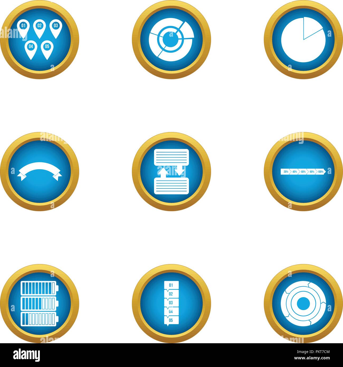 Interchange icons set, flat style Stock Vector Image & Art - Alamy