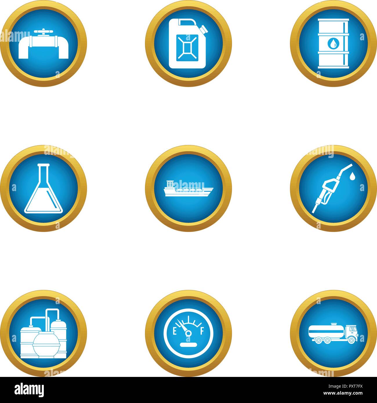 Chemical manufacture icons set, flat style Stock Vector Image & Art - Alamy