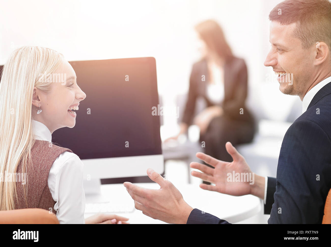 Members business team discussing hi-res stock photography and images ...