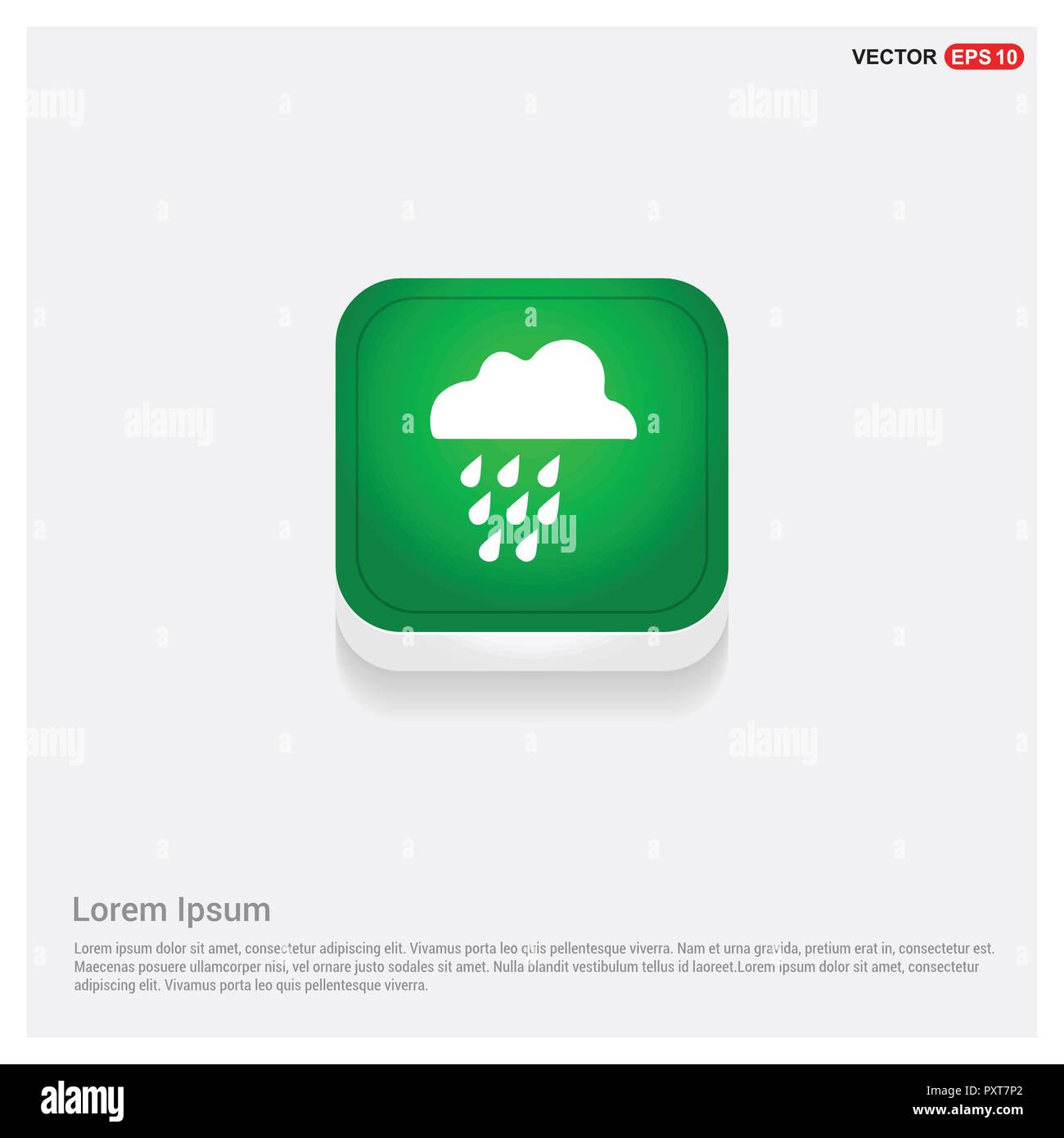 Rain Cloud Icon Stock Vector Image & Art - Alamy