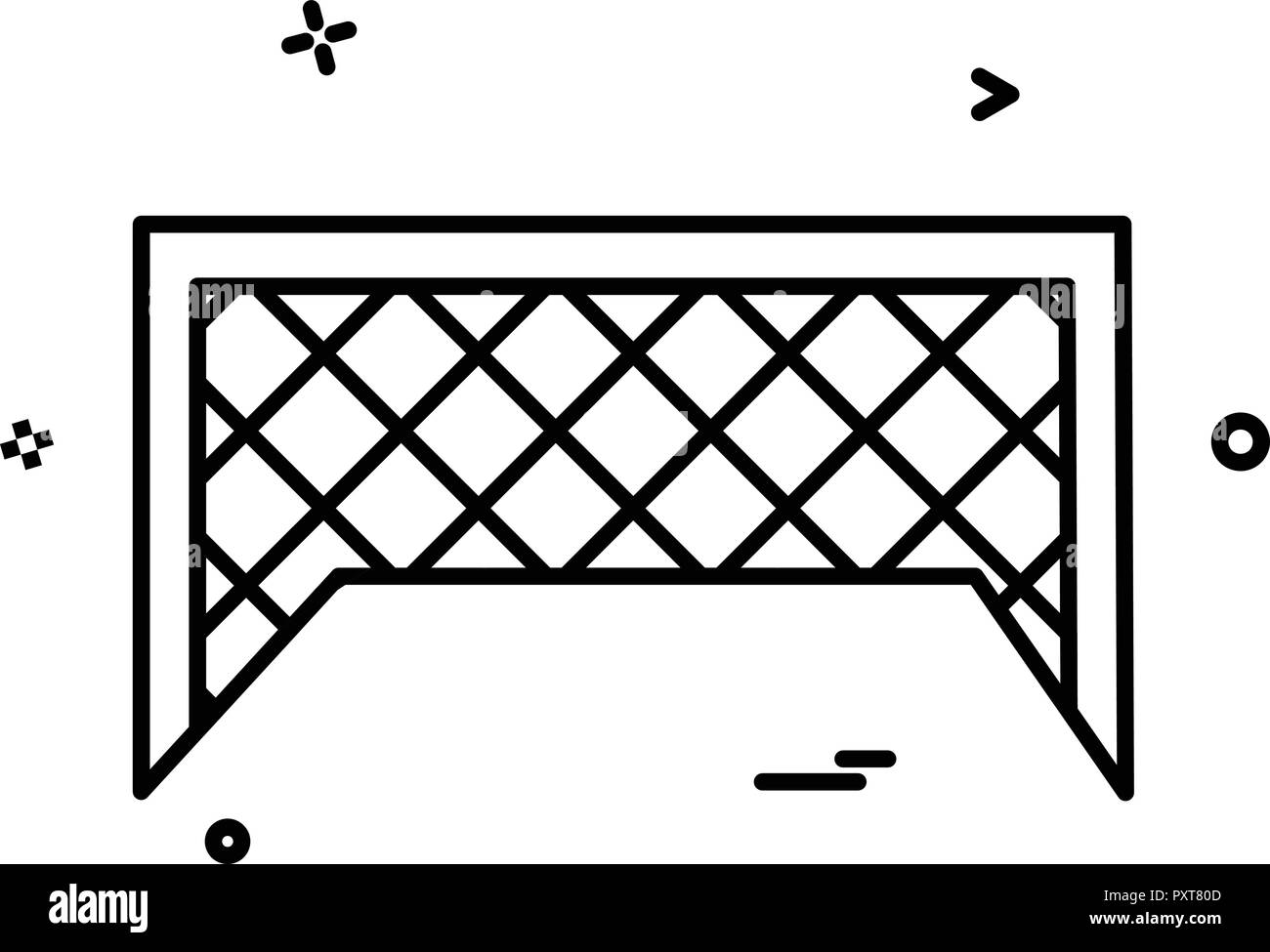 Football net green grass background Black and White Stock Photos ...