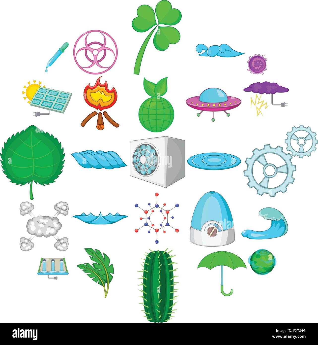 Might icons set, cartoon style Stock Vector Image & Art - Alamy