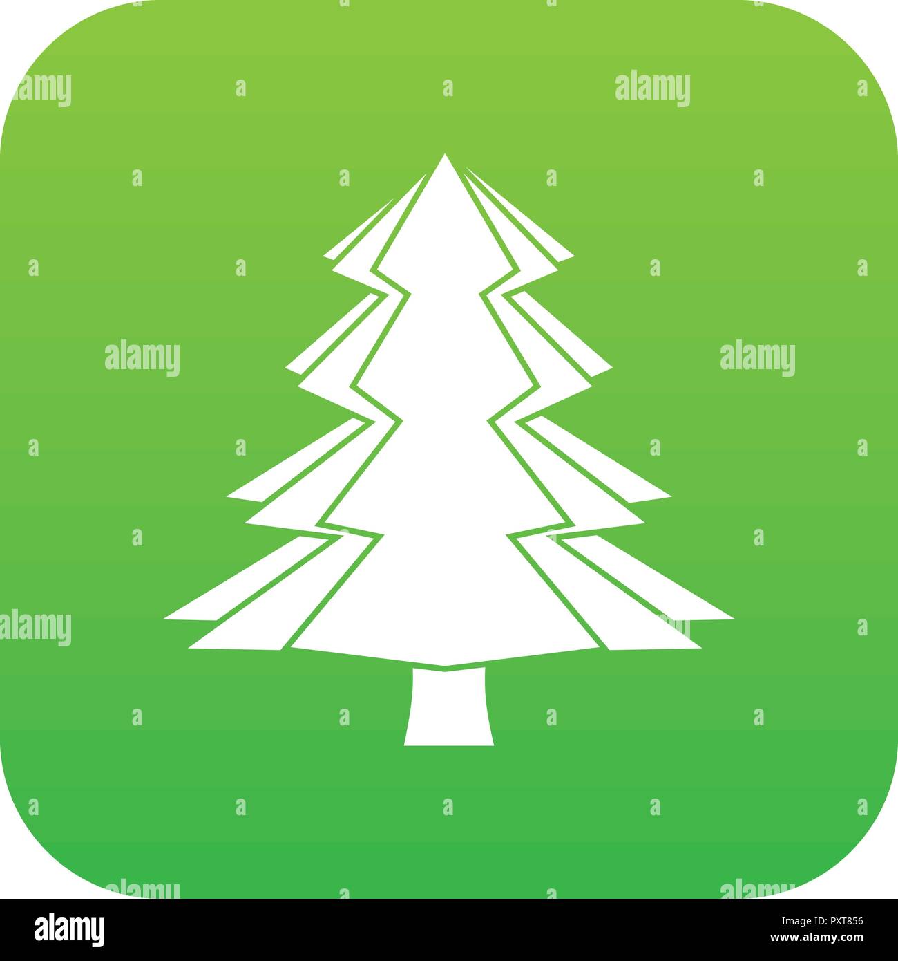 Winter evergreen field Stock Vector Images - Alamy
