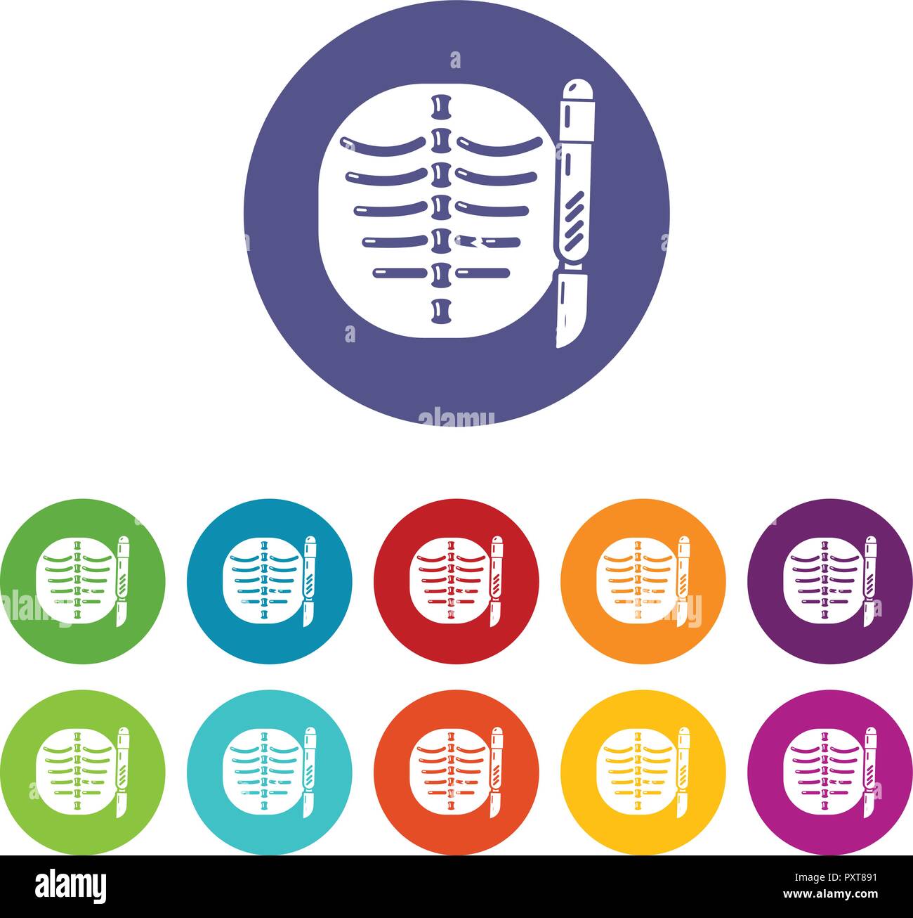 Xray of rib icon, simple style Stock Vector Image & Art - Alamy