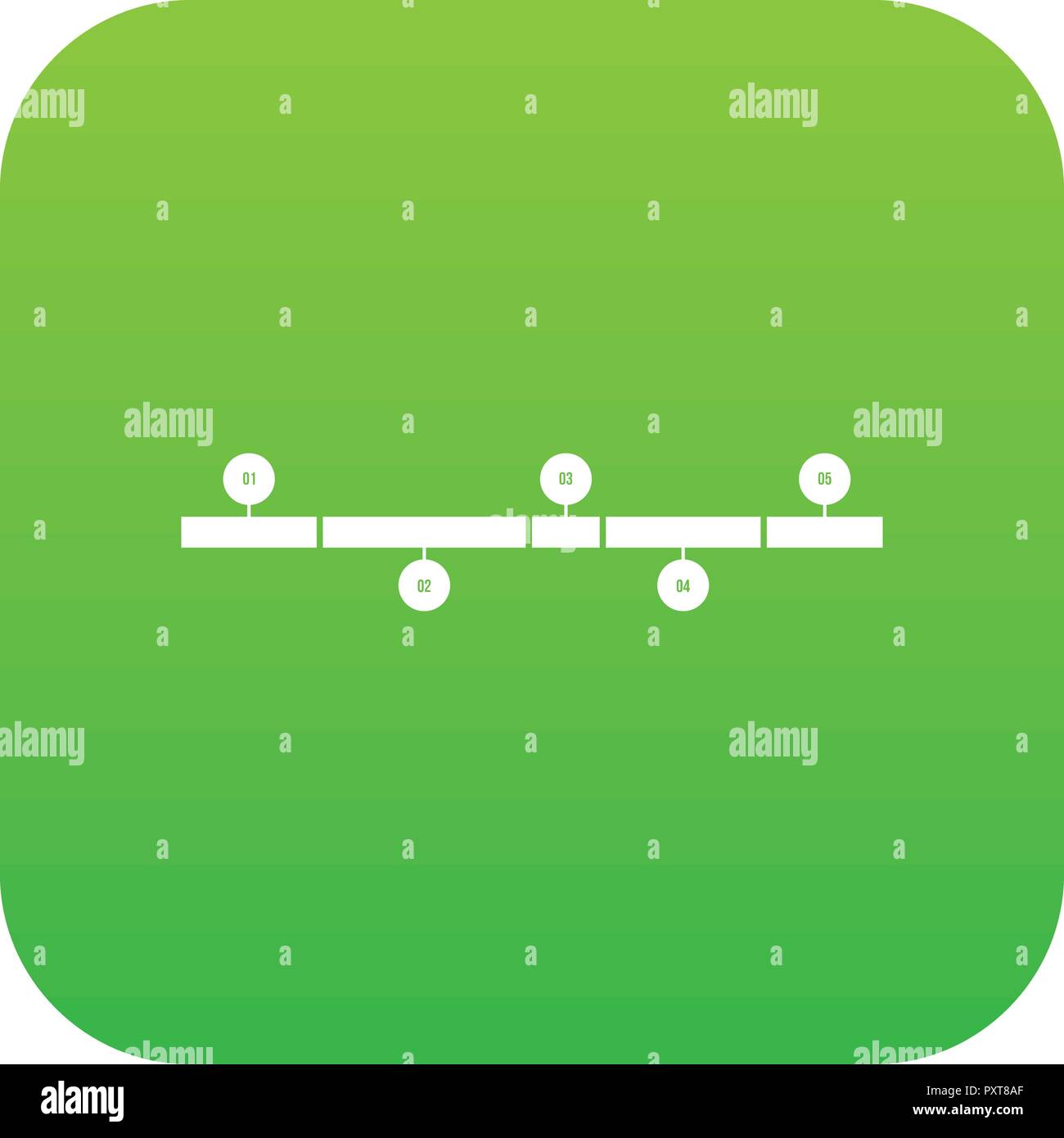 Timeline infographic icon digital green Stock Vector Image & Art - Alamy