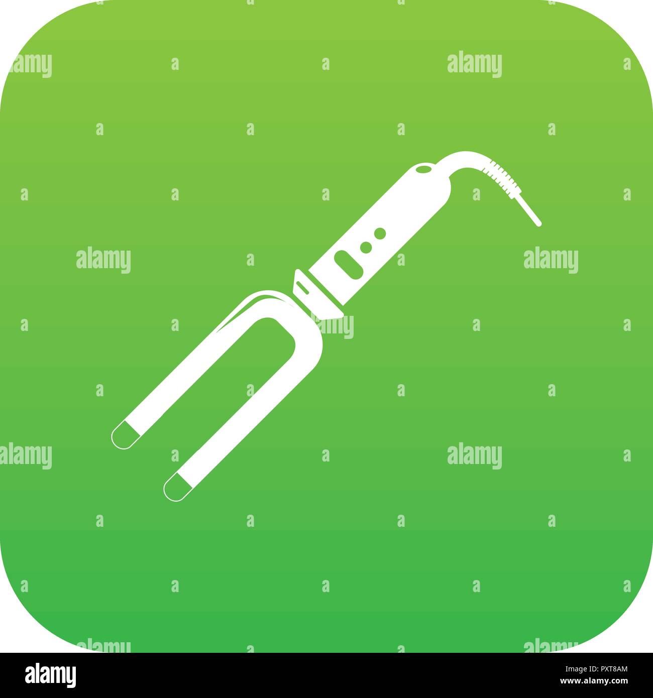 Hair curl icon green vector Stock Vector Image & Art - Alamy