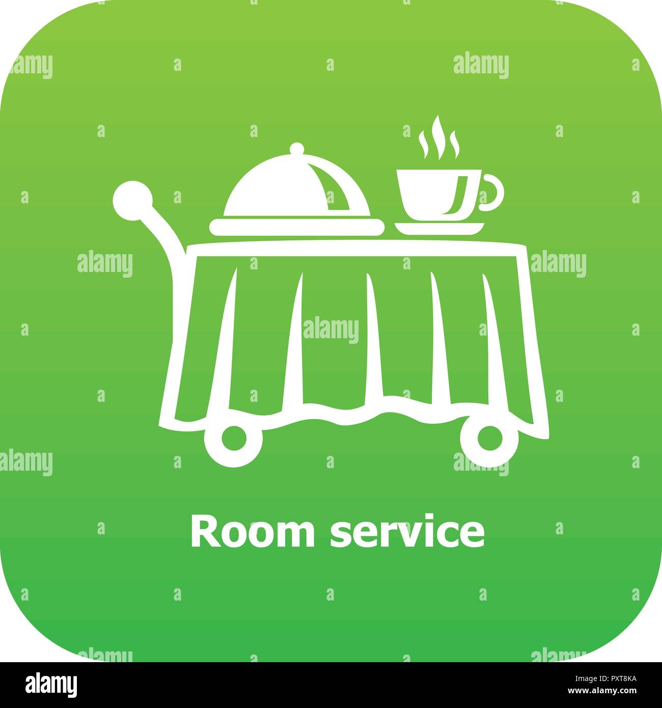 Room service icon green vector Stock Vector Image & Art - Alamy