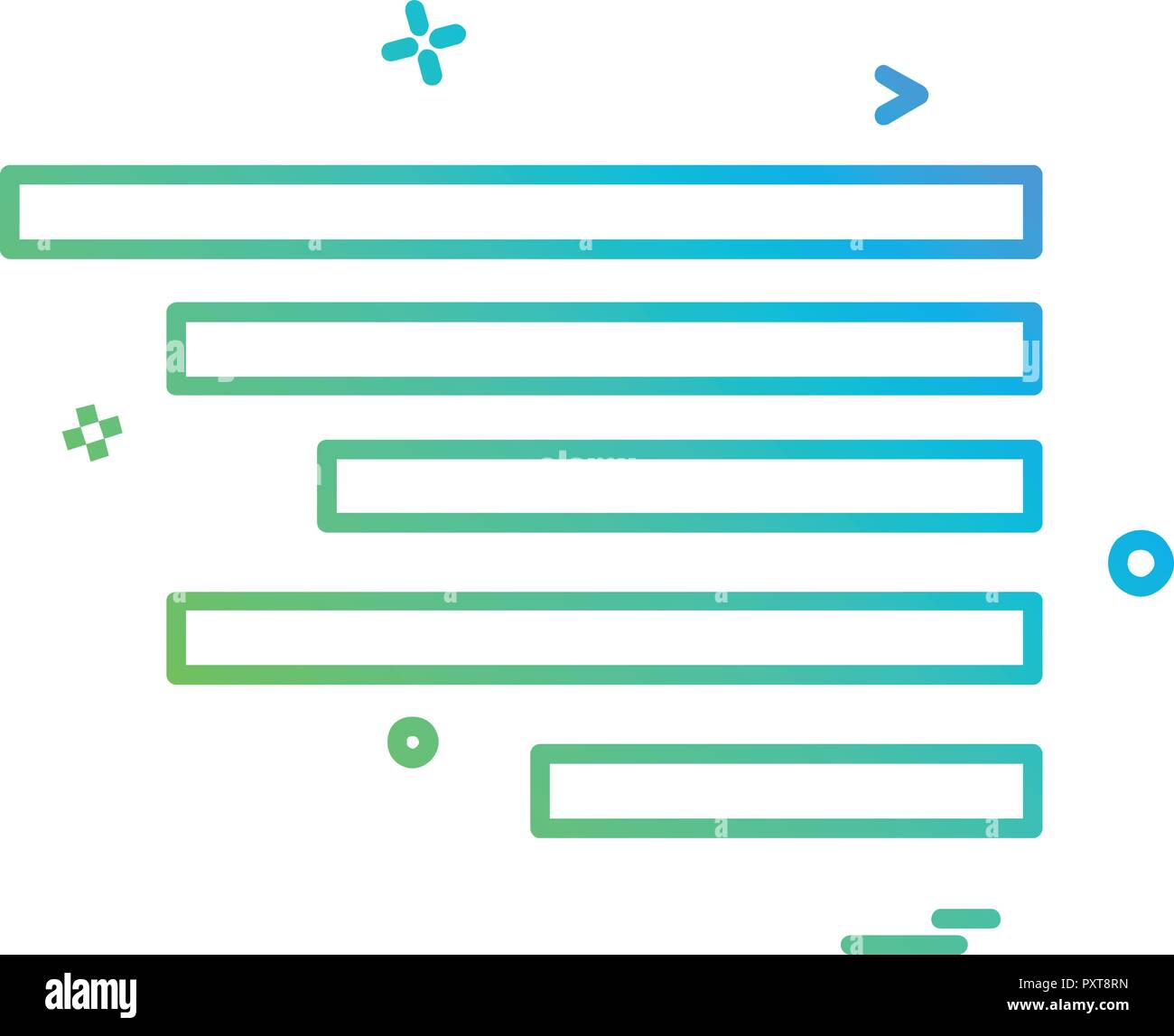Text alignment icon design vector Stock Vector Image & Art - Alamy