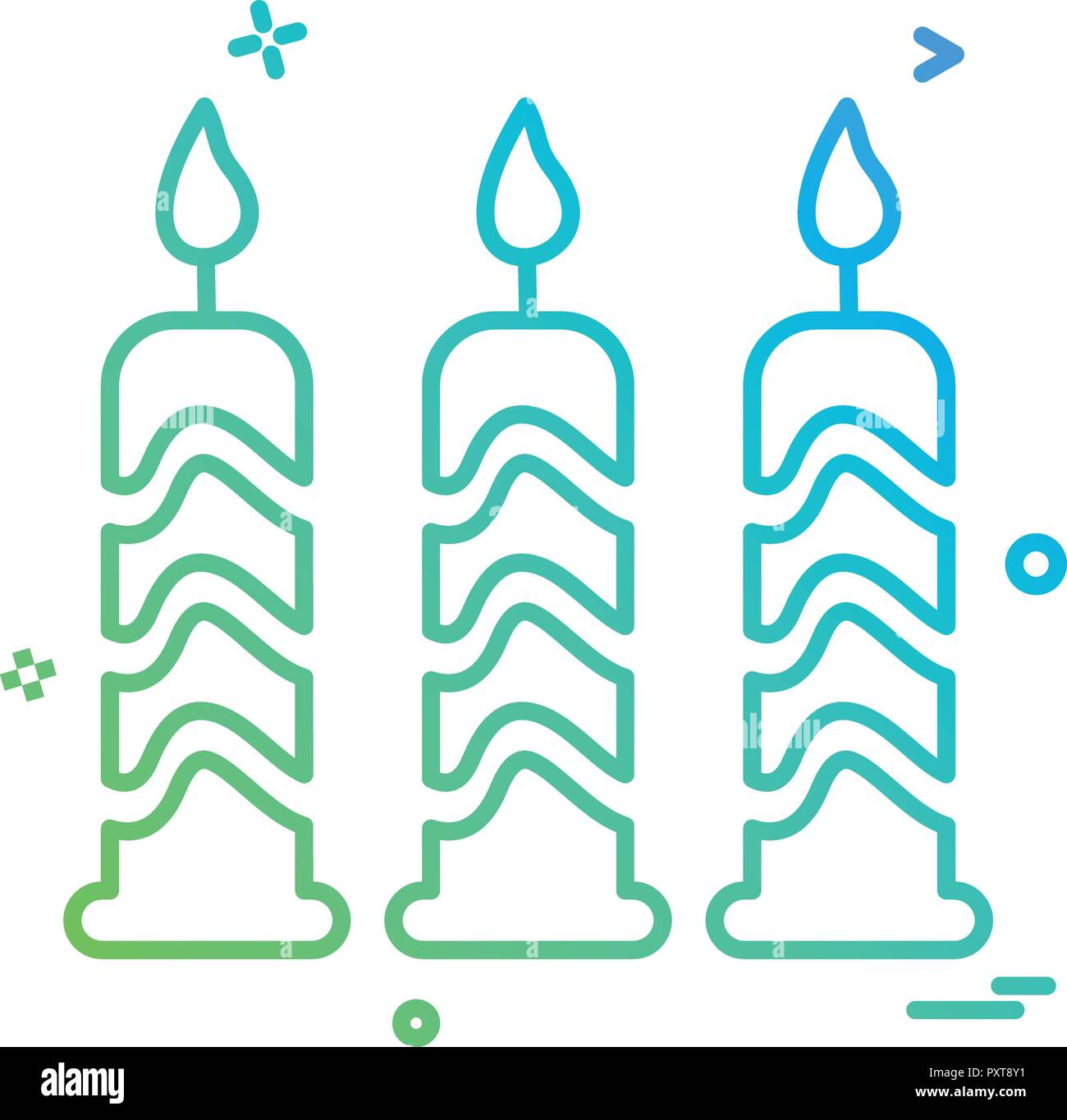 Candel decoration Stock Vector Images - Alamy