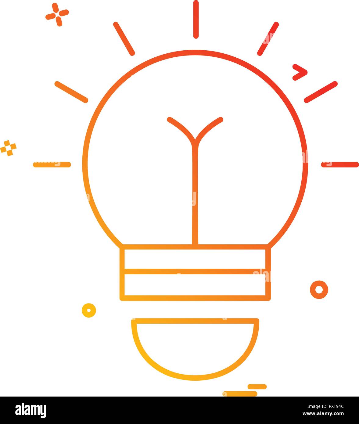 Idea icon design vector Stock Vector Image & Art - Alamy