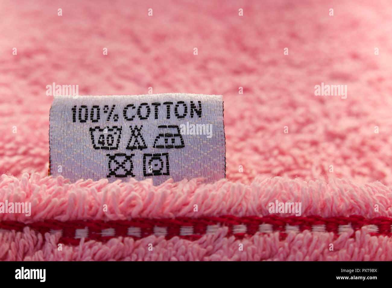 Cotton care label hi-res stock photography and images - Alamy