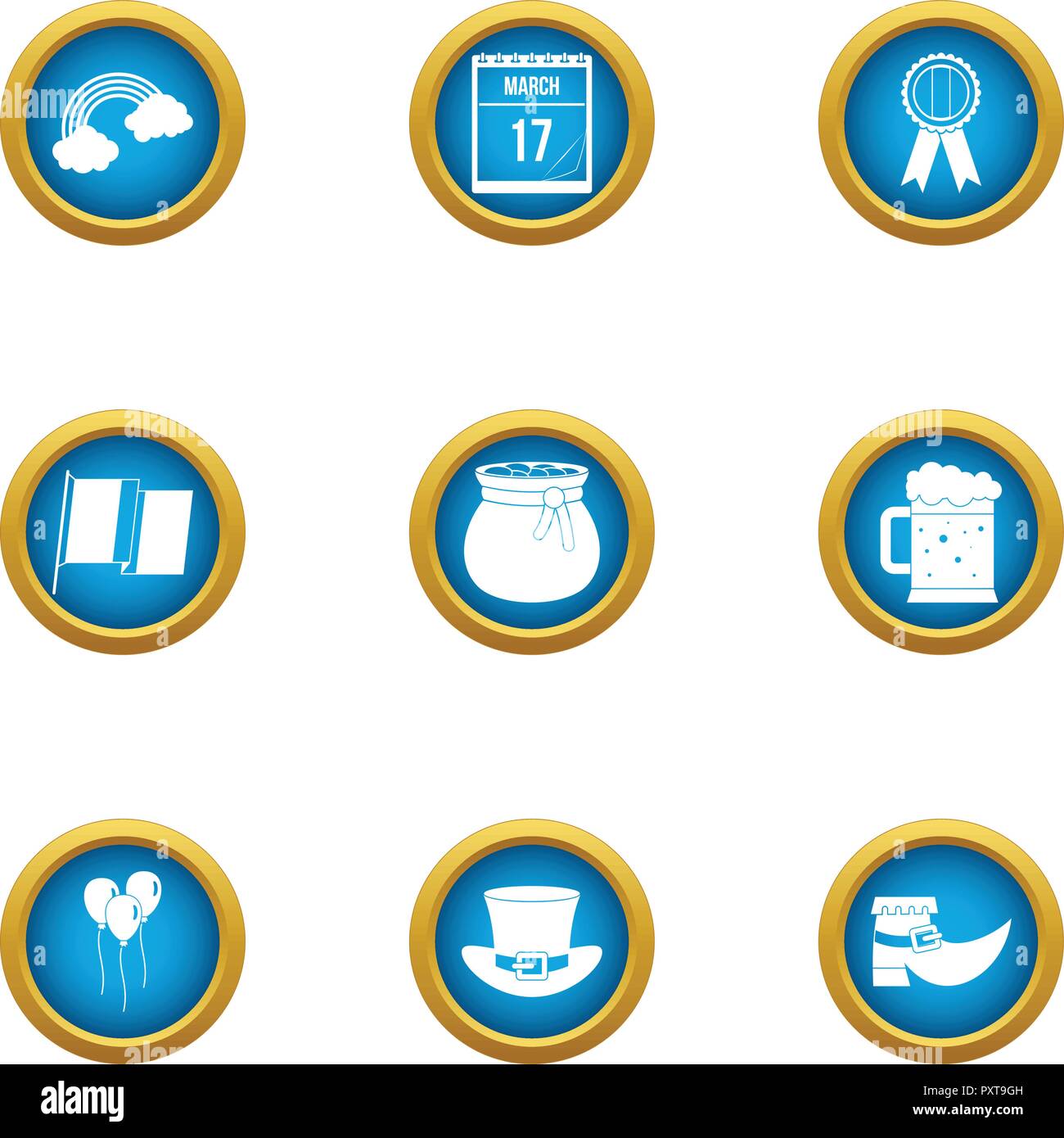 Speculate money icons set, flat style Stock Vector Image & Art - Alamy