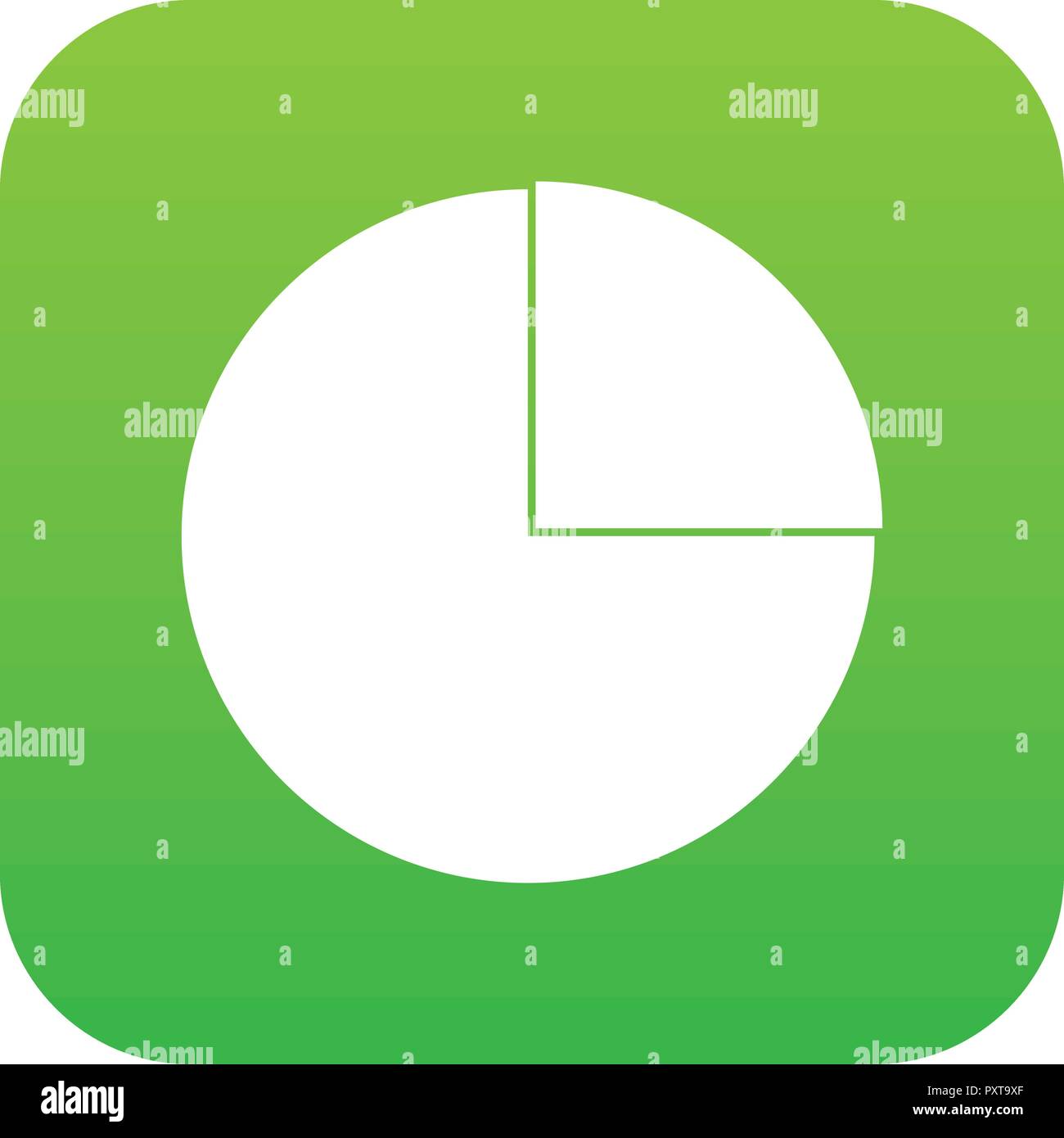 Graphs chart statistic icon digital green Stock Vector Image & Art - Alamy