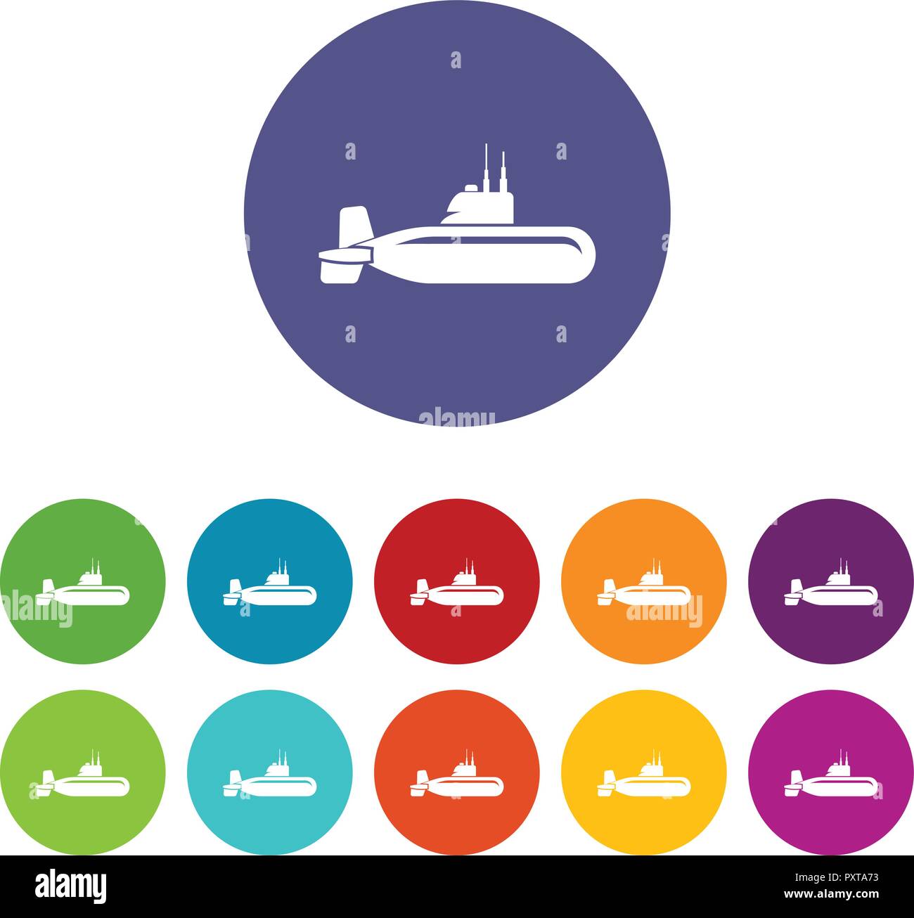 Military submarine icon, simple style Stock Vector Image & Art - Alamy
