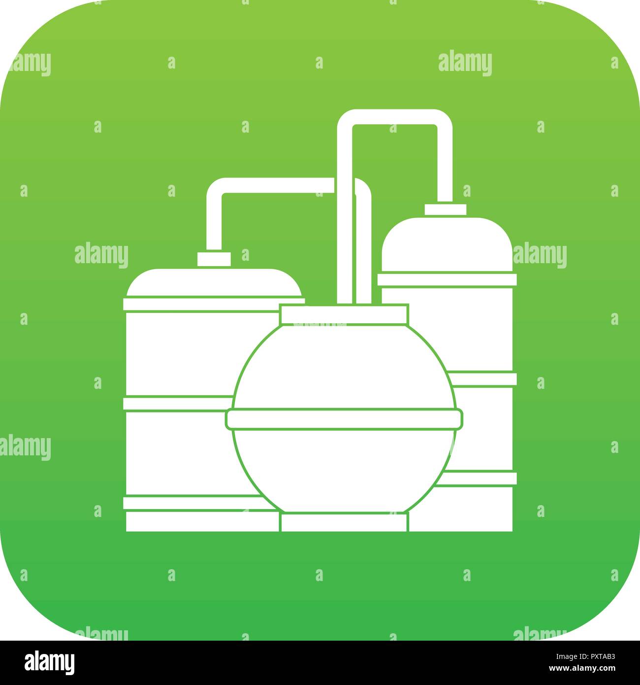 Petrochemical storage tanks Stock Vector Images - Alamy