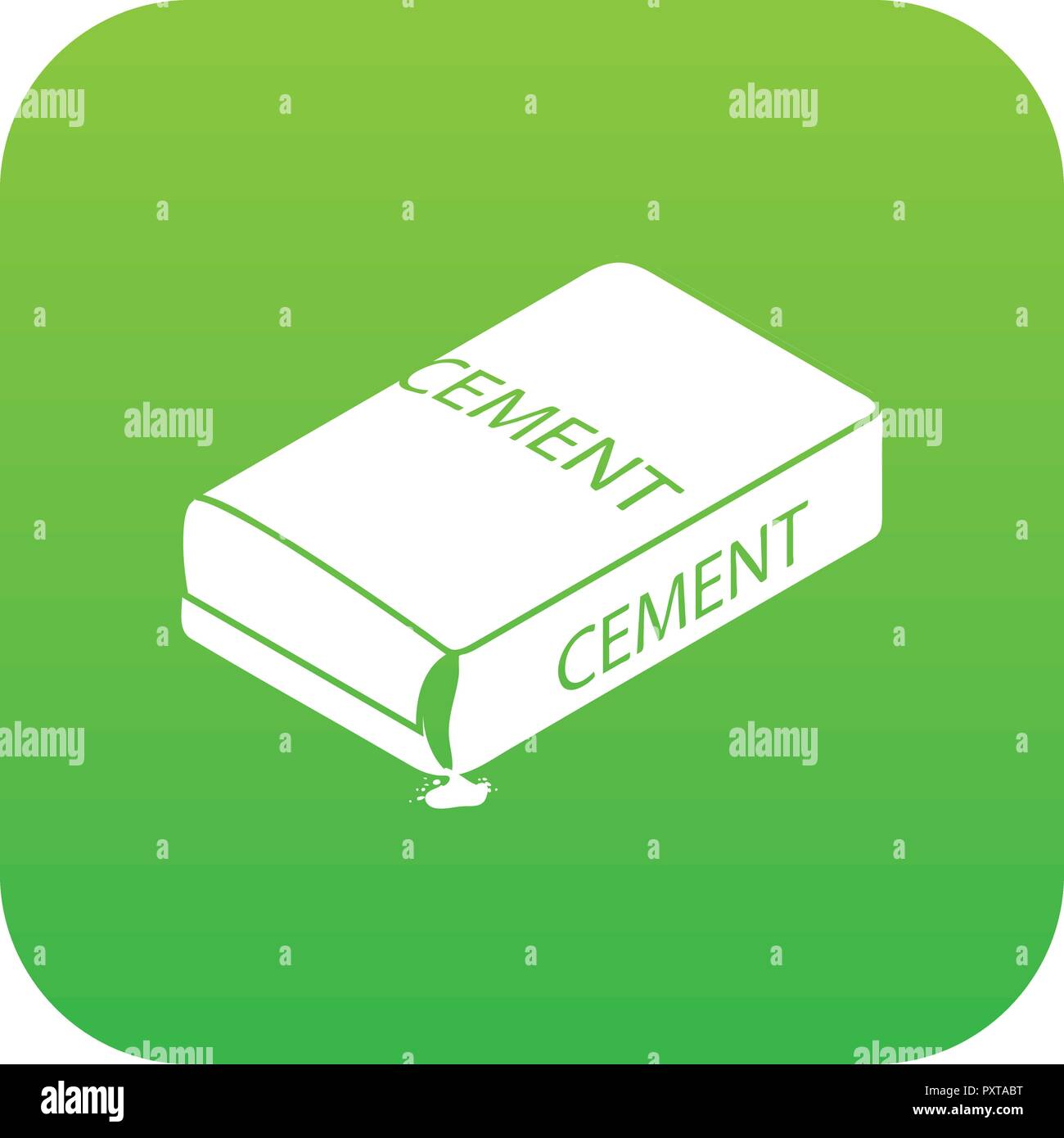 Cement bag icon green vector Stock Vector Image & Art - Alamy
