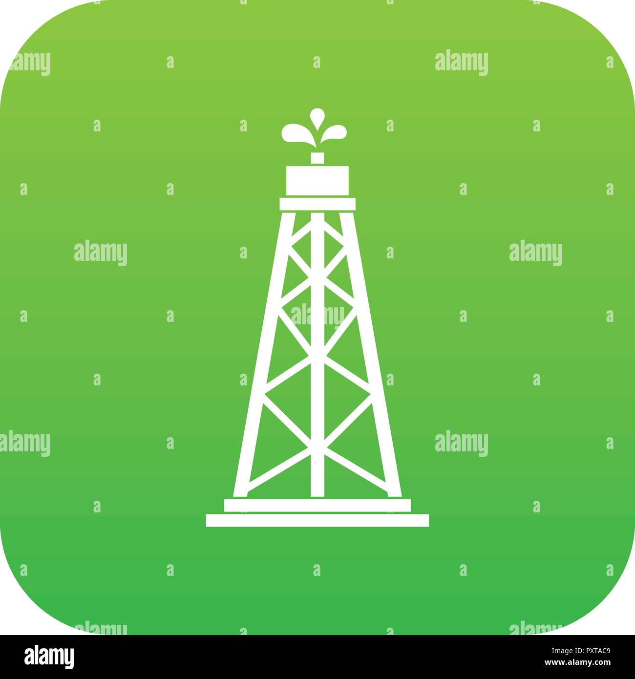 Oil rig icon digital green Stock Vector Image & Art - Alamy