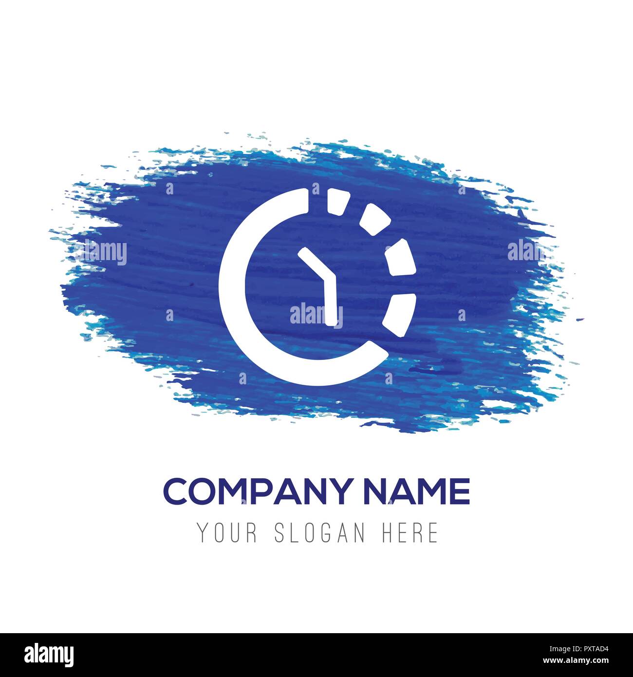 Repeat Time Icon - Blue watercolor background Stock Vector Image & Art ...