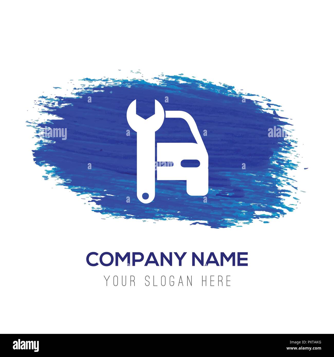 Car Repair Icon - Blue watercolor background Stock Vector Image & Art ...