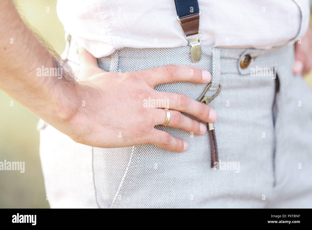 Grooms hand hi-res stock photography and images - Alamy