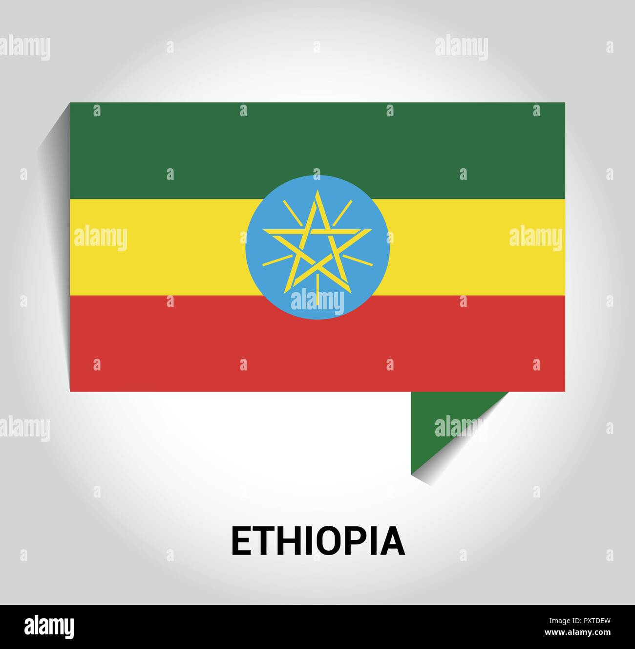 Ethiopia flag design vector Stock Vector Image & Art - Alamy
