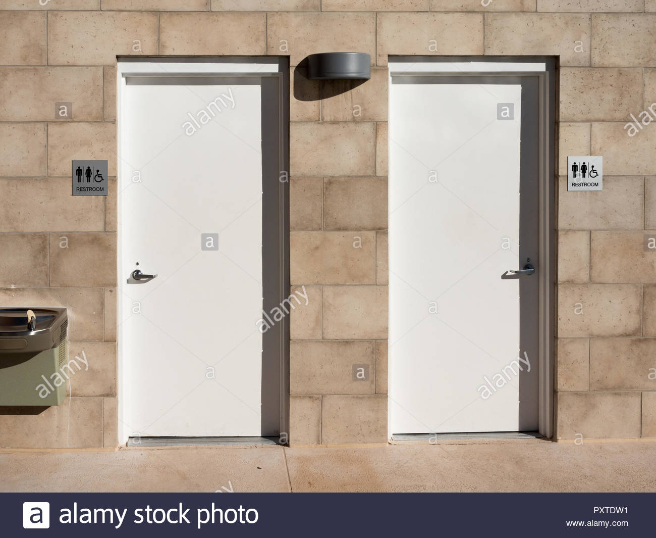 Unisex Wheelchair Accessible Public Restroom High Resolution Stock ...