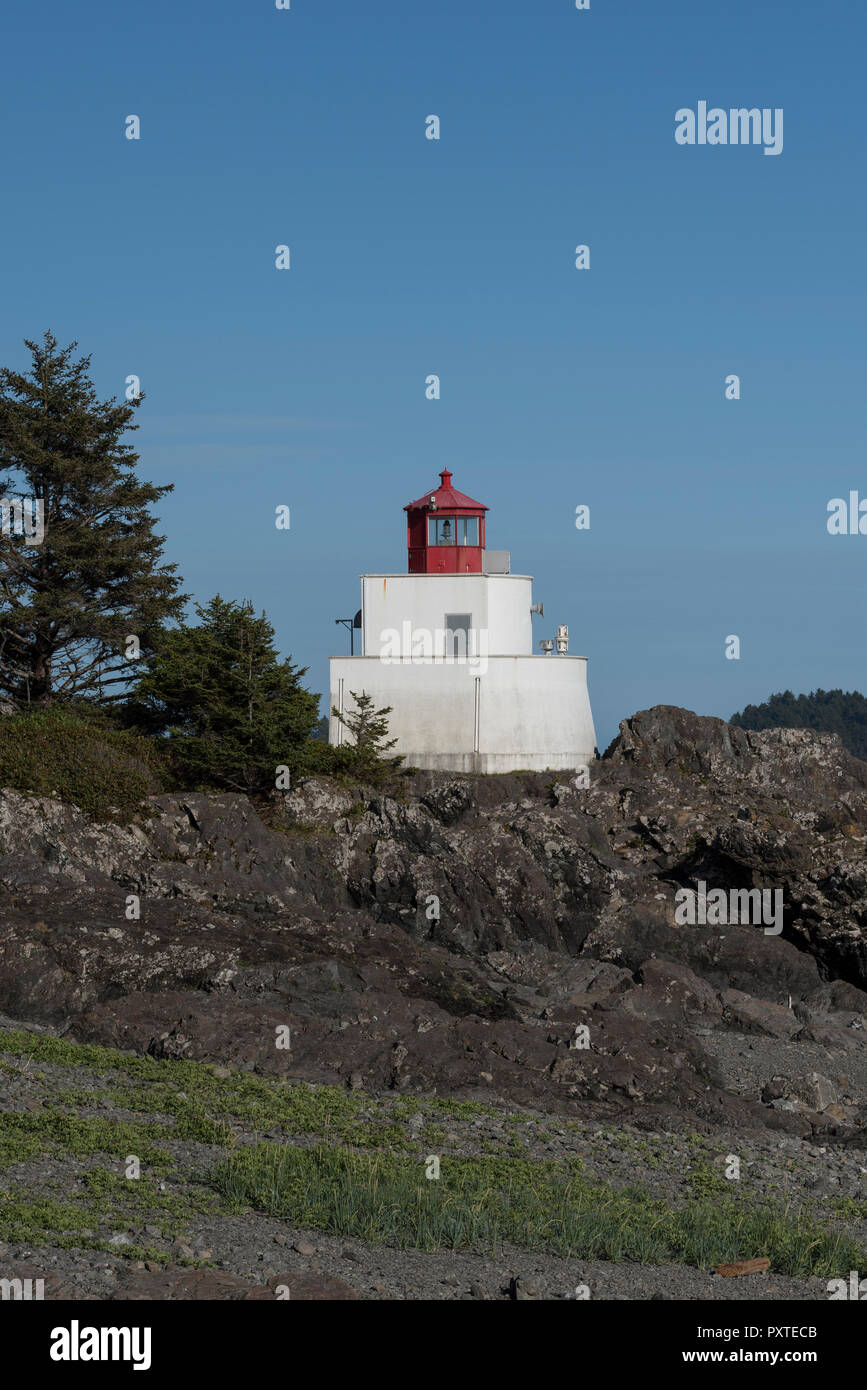 Amphitrite Point Lighthouse, Ucluelet, Vancouver Island, British ...