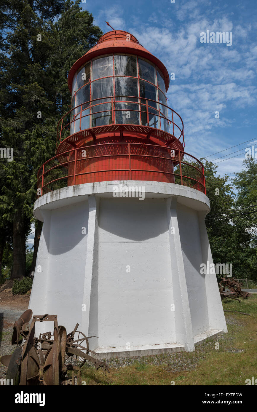 The decommissioned Triangle Island Lighthouse has been relocated to the ...